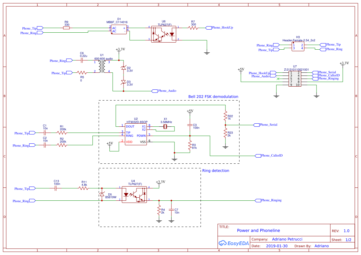caller id - master - (tiger54) - OSHWLab