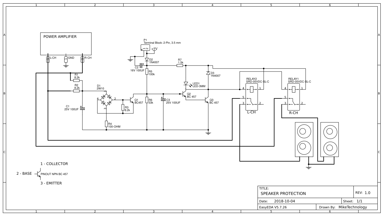 SPEAKER PROTECTION - OSHWLab