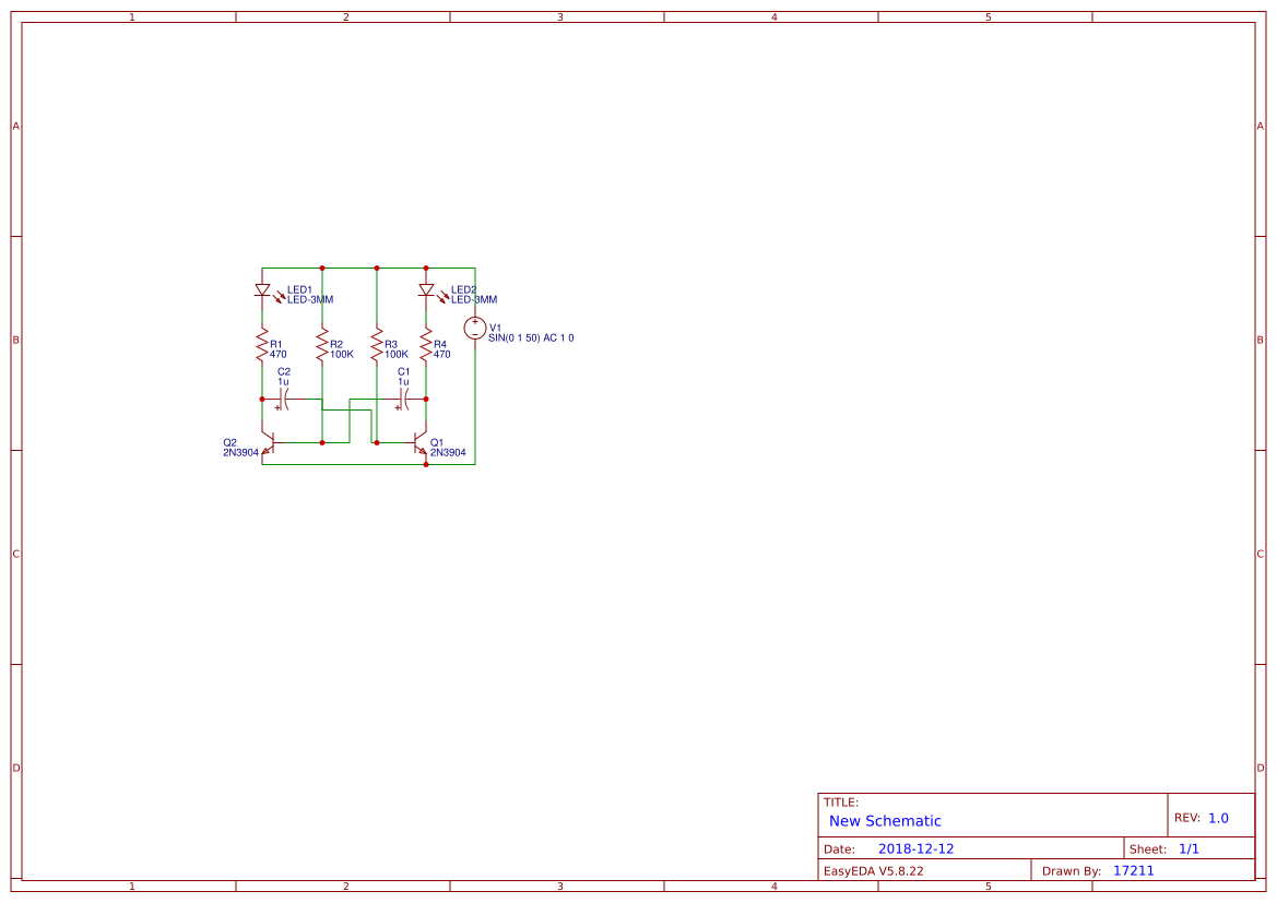 blinking light - EasyEDA open source hardware lab