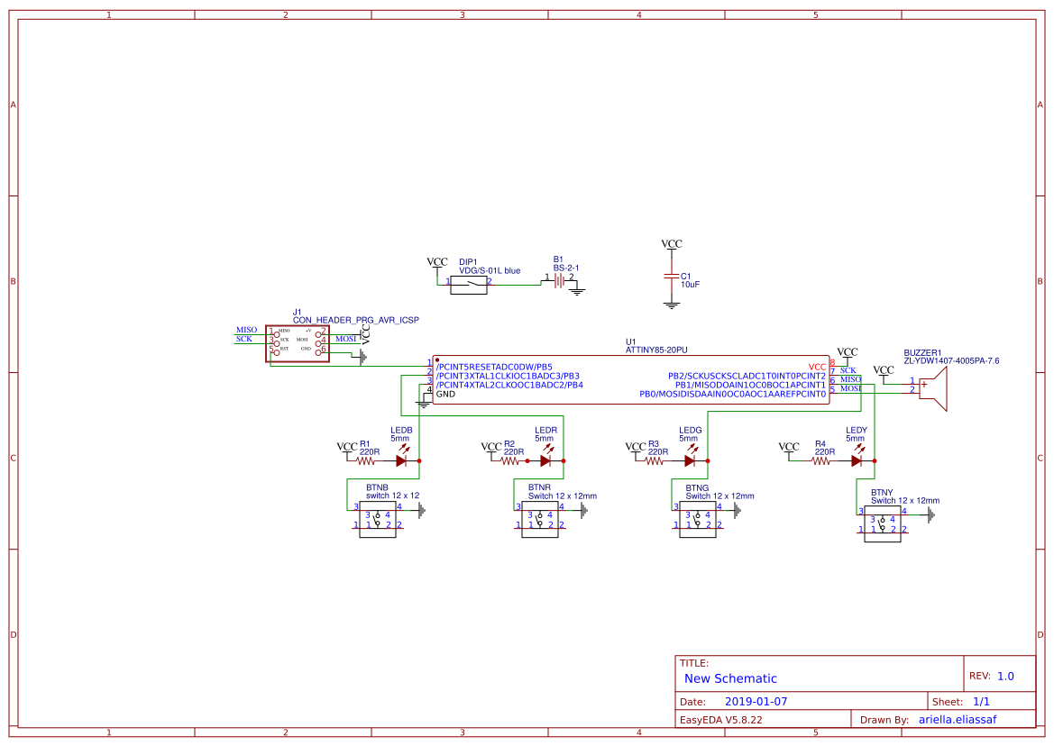 tiny simon - OSHWLab