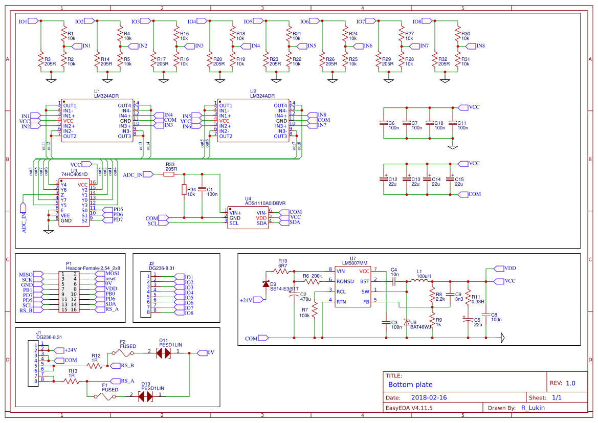 modul 8 current inputs - EasyEDA open source hardware lab