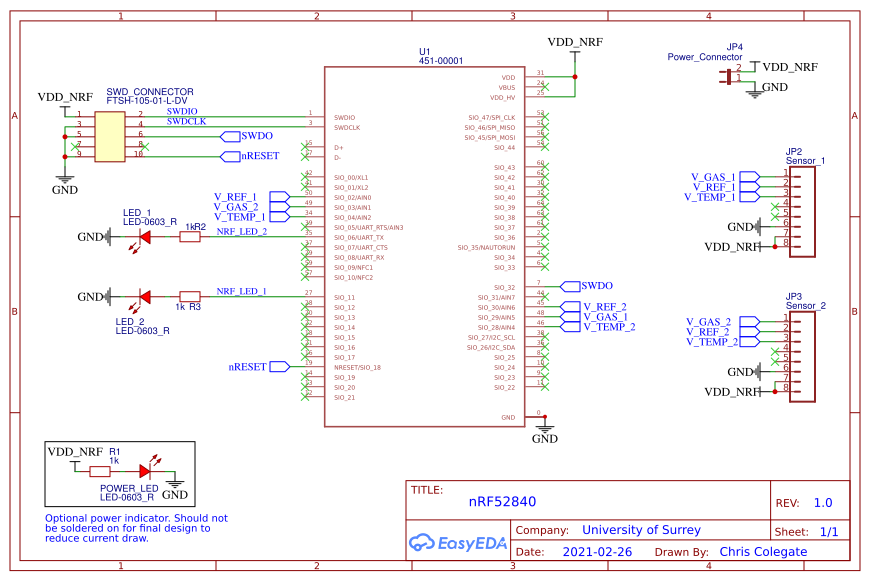 EnvSensor_nRF_Module - EasyEDA open source hardware lab
