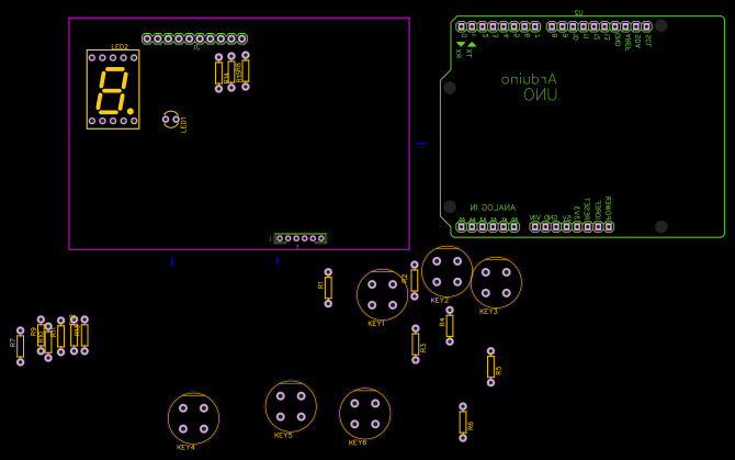 7 segment pushbutton elevator - EasyEDA open source hardware lab