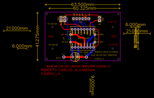 BASE MOTOR N20 ARDUINO MINI TB6612FNG V4 - EasyEDA open source hardware lab