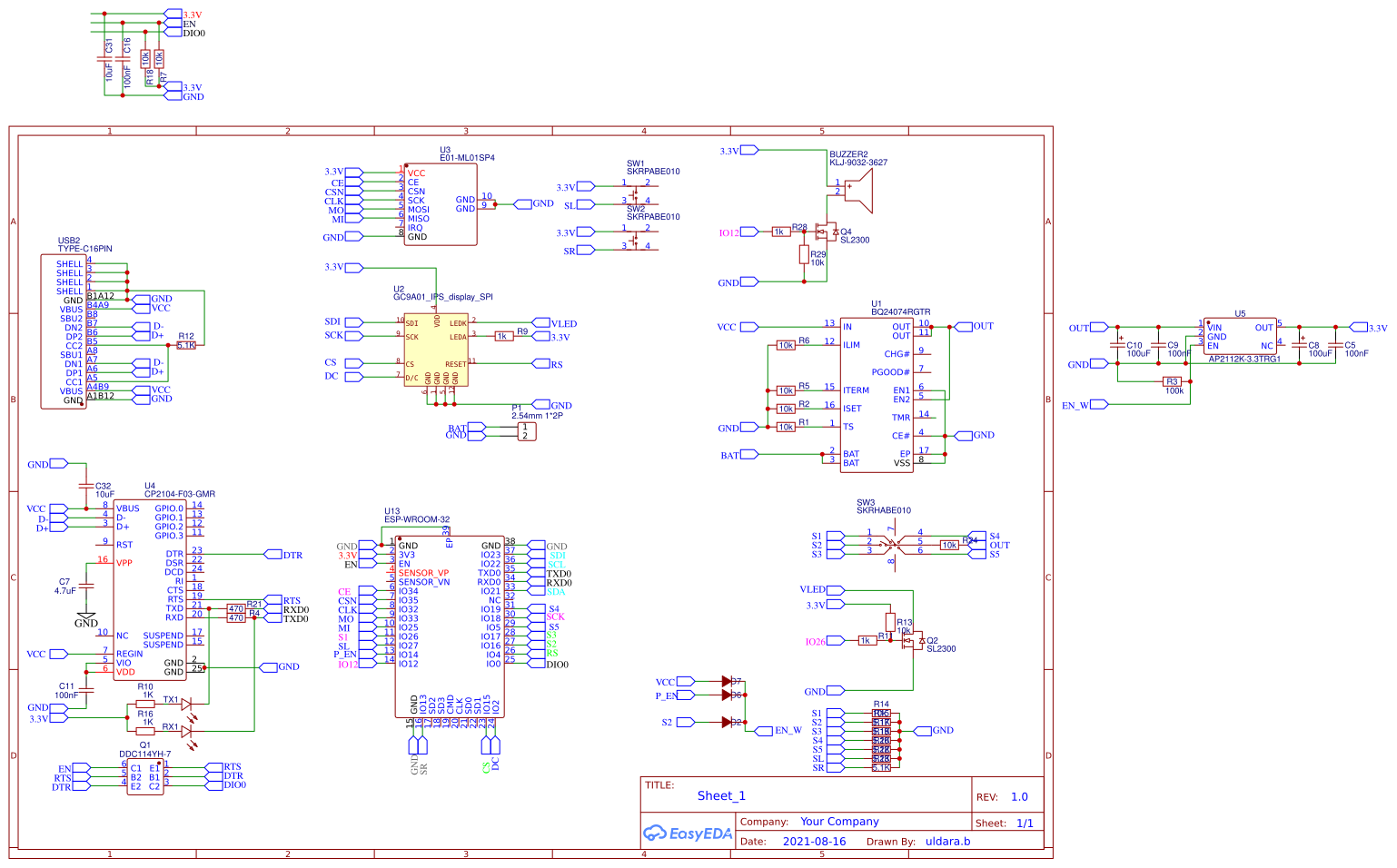 ESP32Remote - EasyEDA open source hardware lab