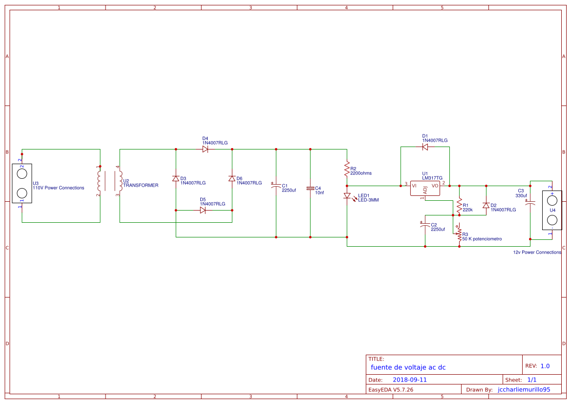 fuente de voltaje ac-dc variable de 0.1v a 32v - EasyEDA open source hardware lab