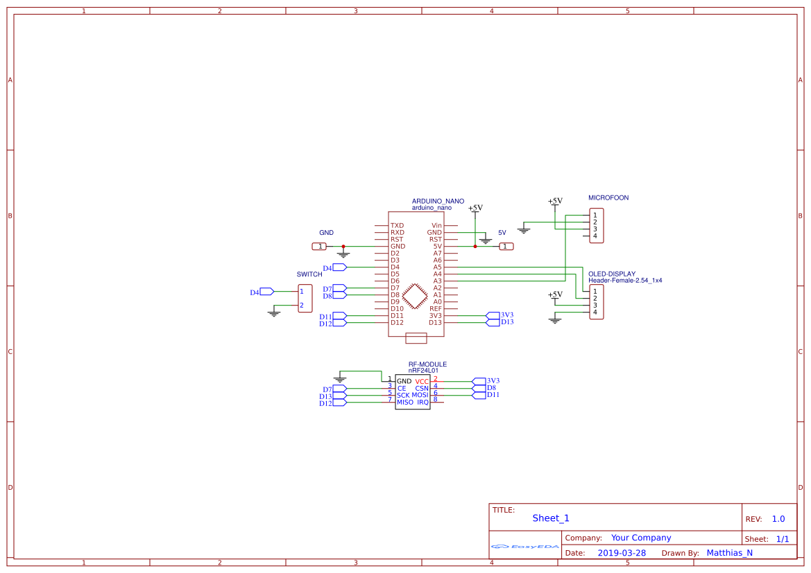 Microfoon 2.0 - EasyEDA open source hardware lab