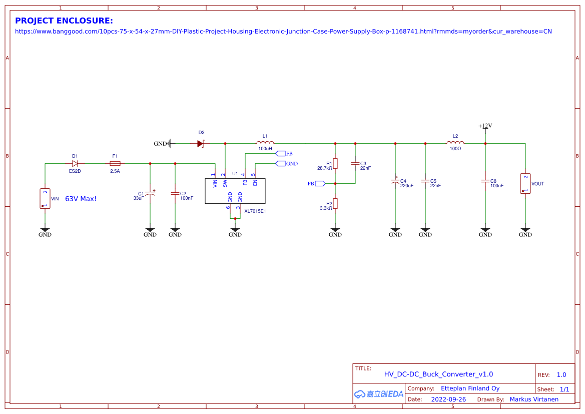 HV_DC-DC_Buck_Converter_v1.0 - EasyEDA open source hardware lab