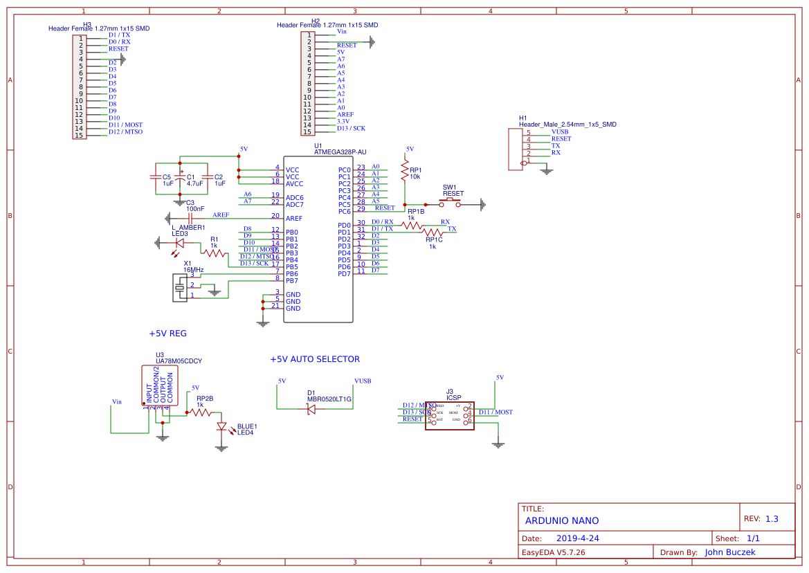 NANOv1 - EasyEDA open source hardware lab