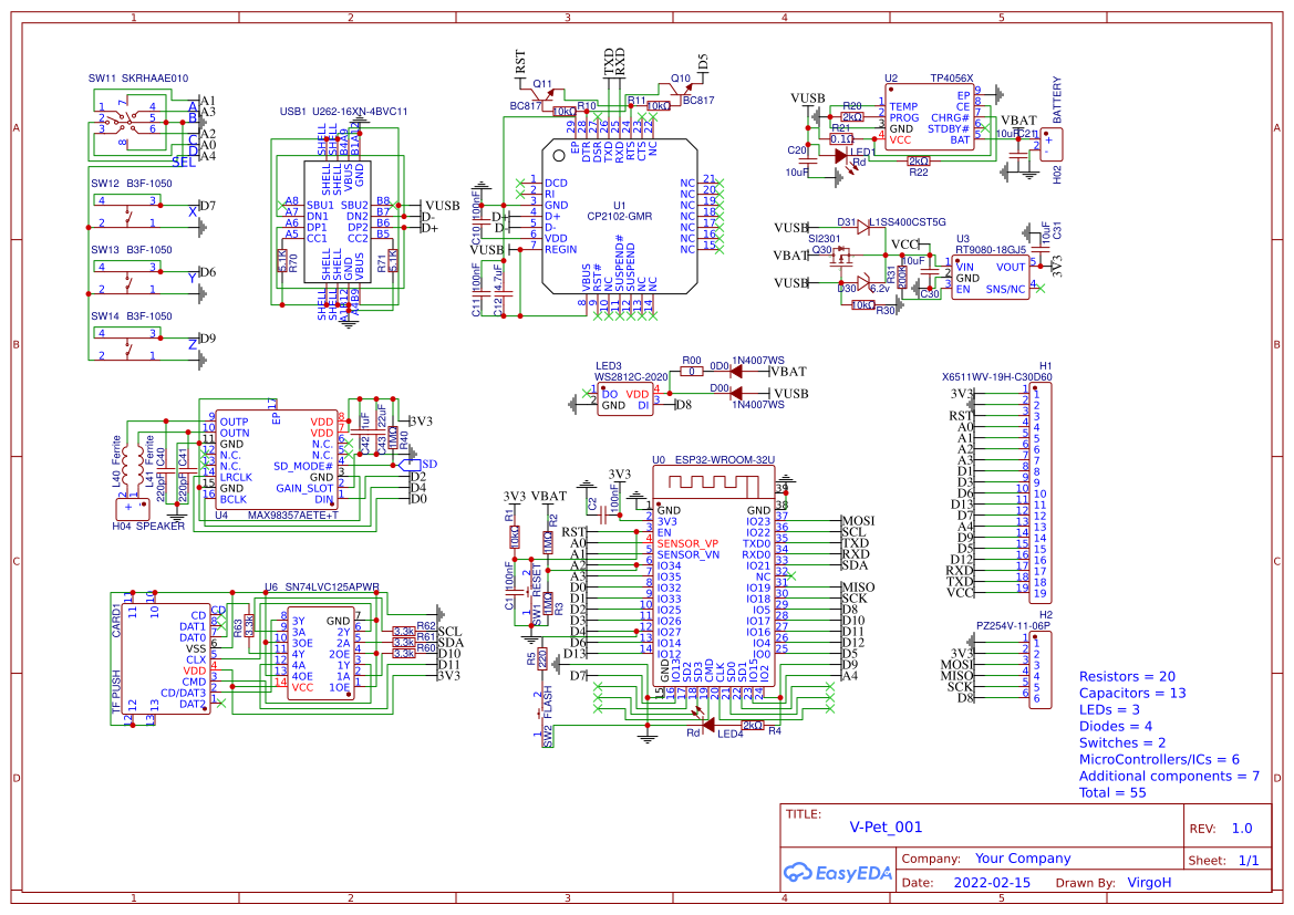 ESP32_V-Pet_Rev2.0 - EasyEDA open source hardware lab