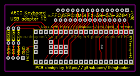 Amiga600 Keyboard to USB adapter - EasyEDA open source hardware lab