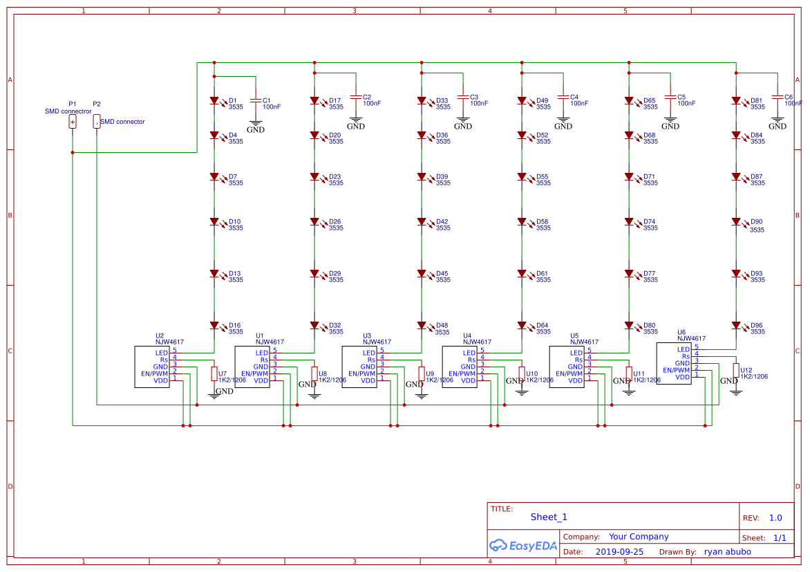 UV LED DRIVER - EasyEDA open source hardware lab