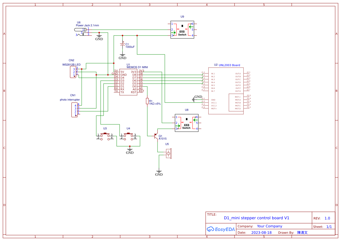 D1_mini_stepper_clock - EasyEDA open source hardware lab