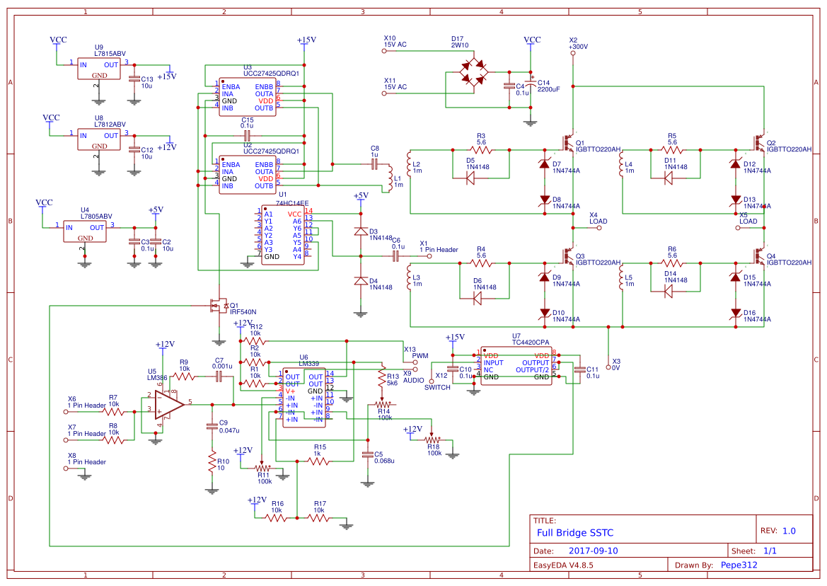 Full Bridge SSTC - Platform for creating and sharing projects - OSHWLab