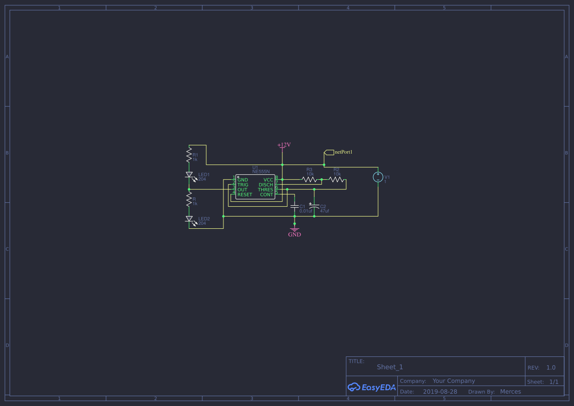 555 timer - EasyEDA open source hardware lab