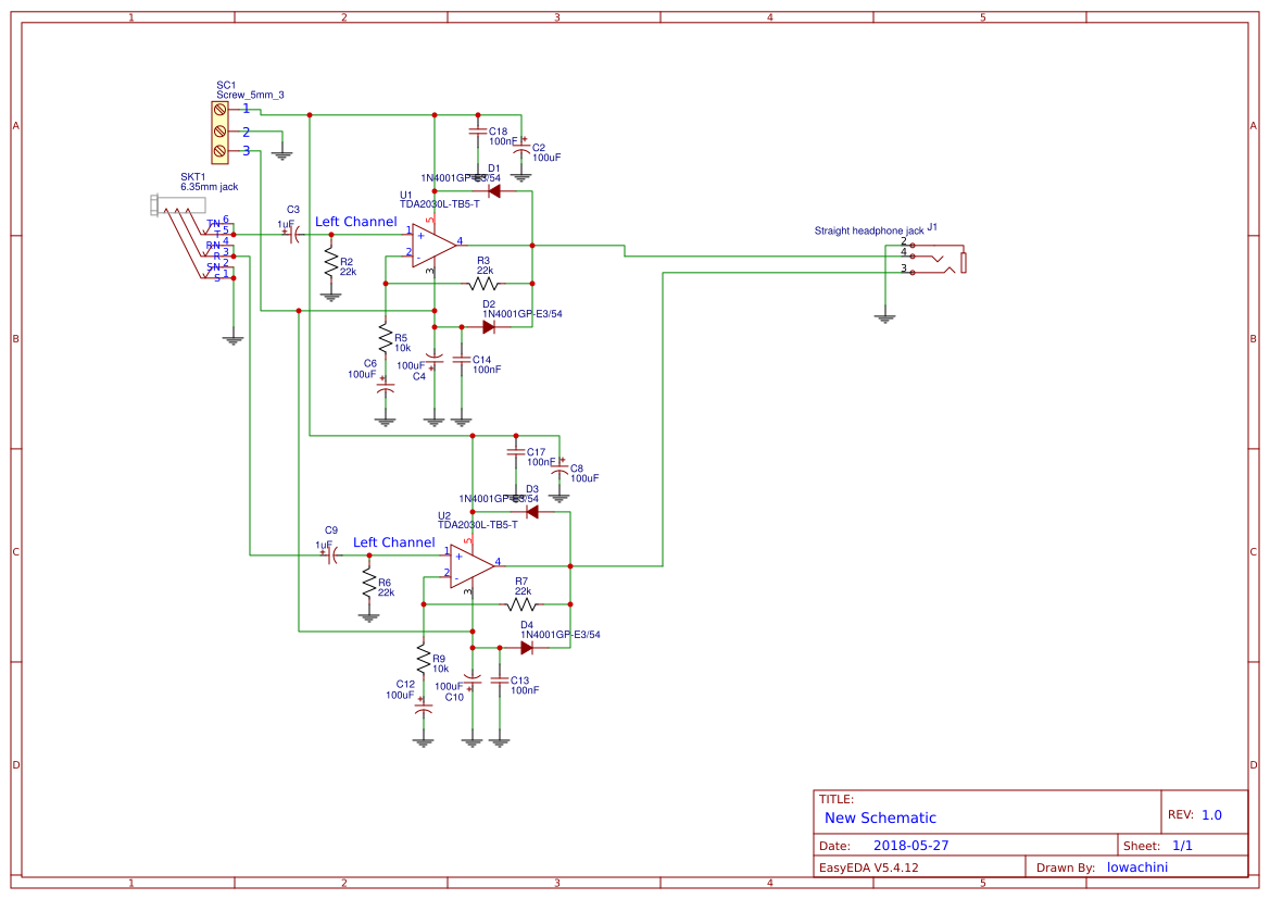 TDA 2030 Balanced - Platform for creating and sharing projects - OSHWLab