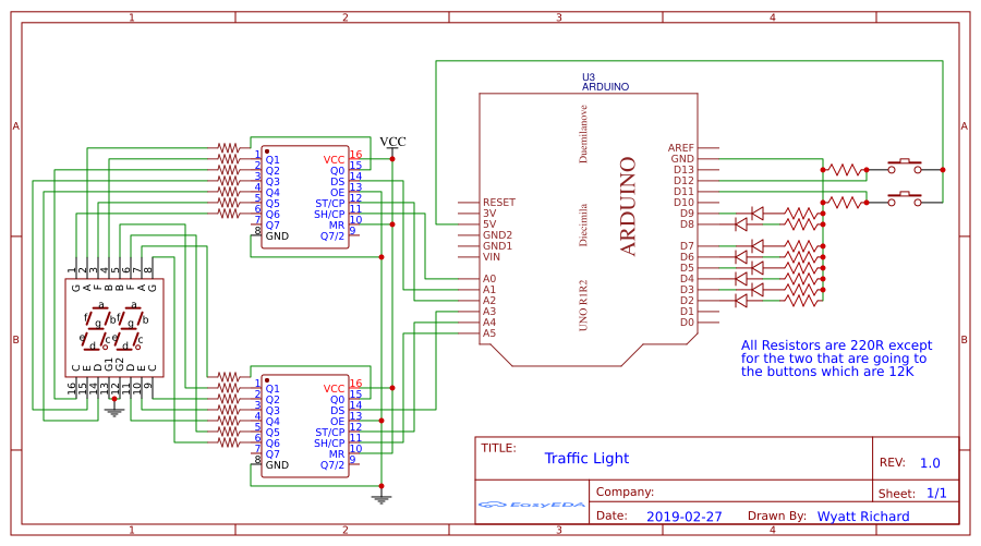 Traffic Light - EasyEDA open source hardware lab