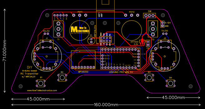 DIY Arduino based RC Transmitter copy - EasyEDA open source hardware lab