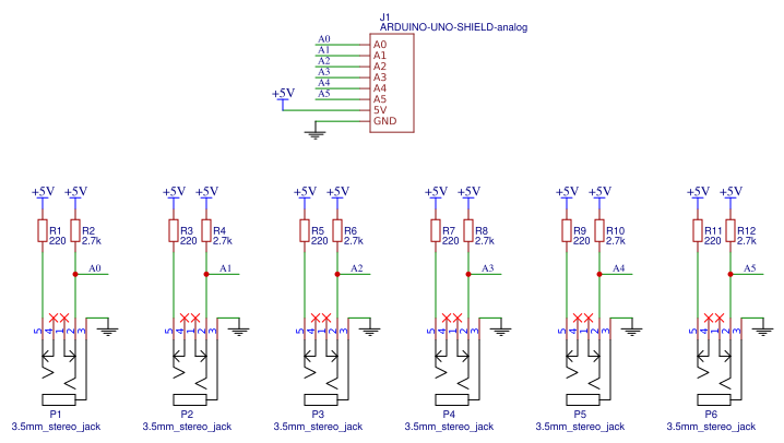 Photogate Arduino shield - J2/P2 connectors - OSHWLab