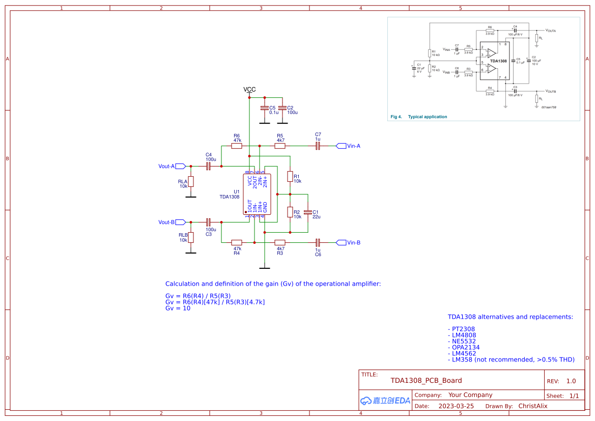 TDA1308 Module - OSHWLab