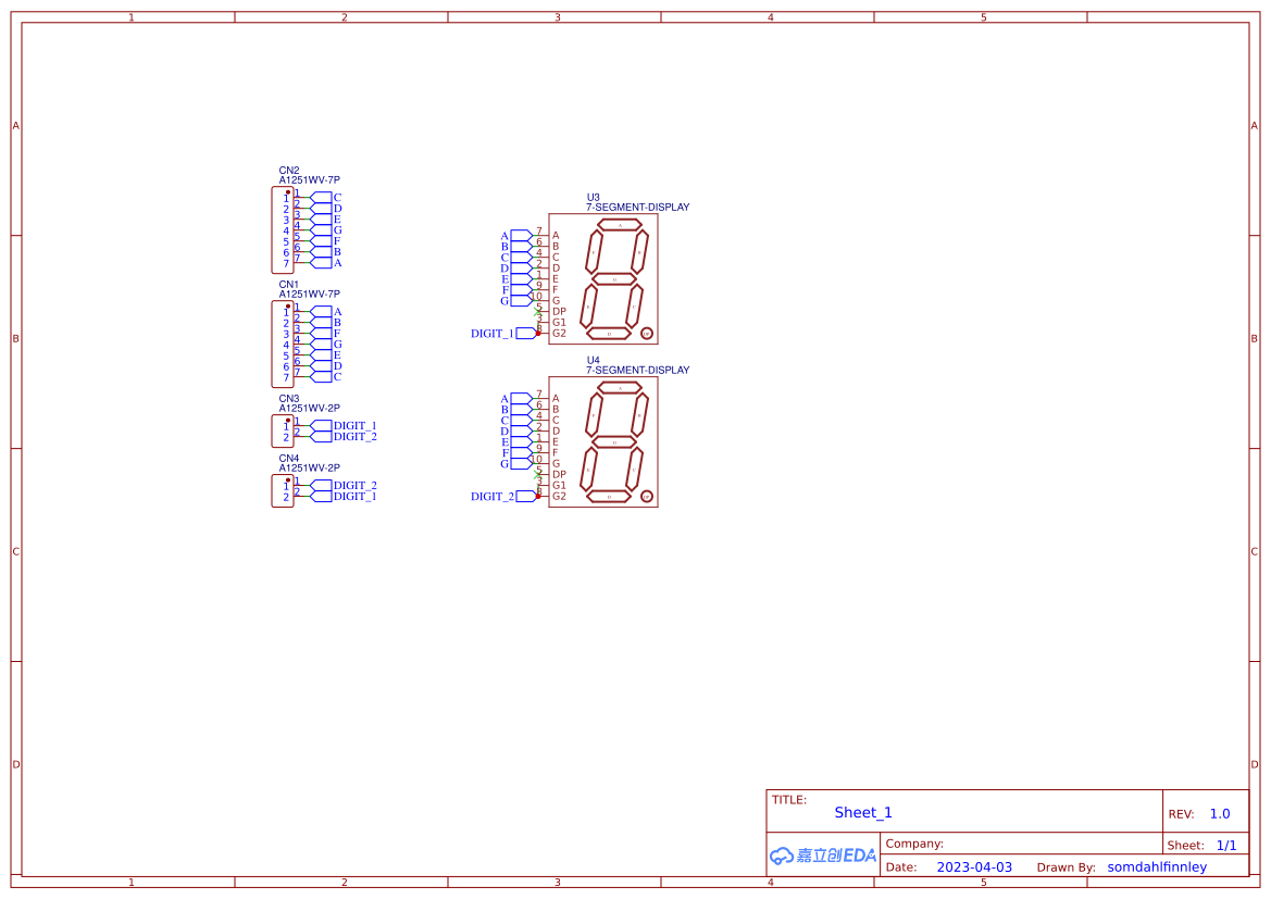Hourglass_7Seg - OSHWLab