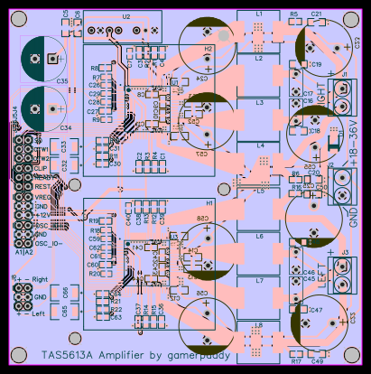 TAS5613A Amplifier - EasyEDA open source hardware lab