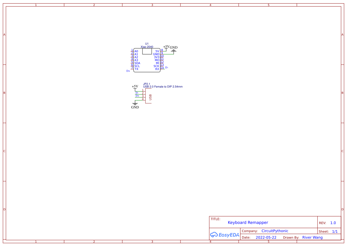 Keyboard Modifier Xiao 2040 - OSHWLab
