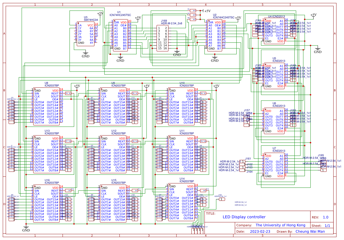 LED display driver - EasyEDA open source hardware lab