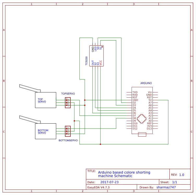 ARDUINO BASED COLOR SHORTING MACHINE - OSHWLab