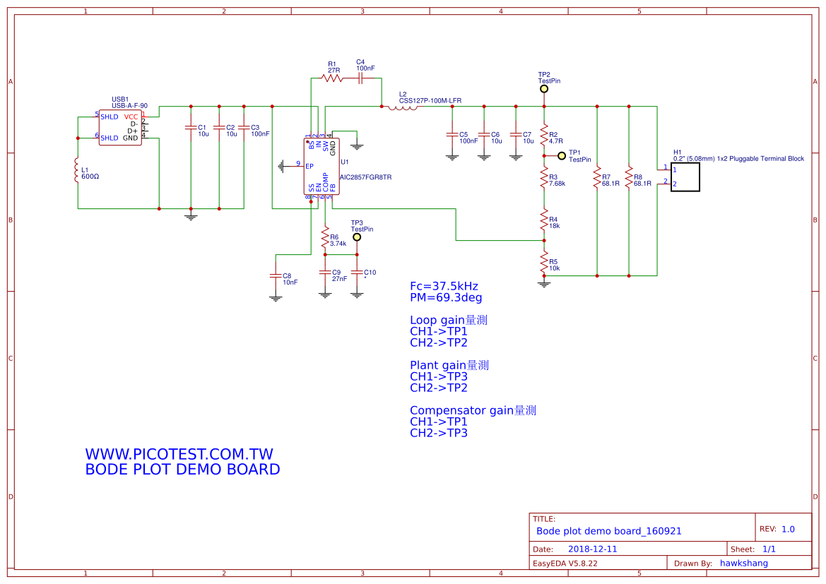 Bode Plot Demo Board Easyeda Open Source Hardware Lab