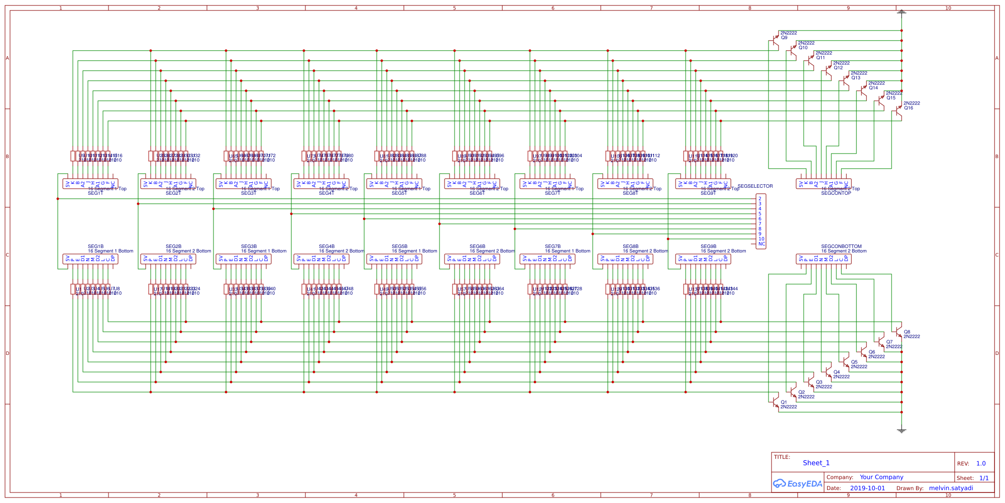 16 segment iidx - Platform for creating and sharing projects - OSHWLab