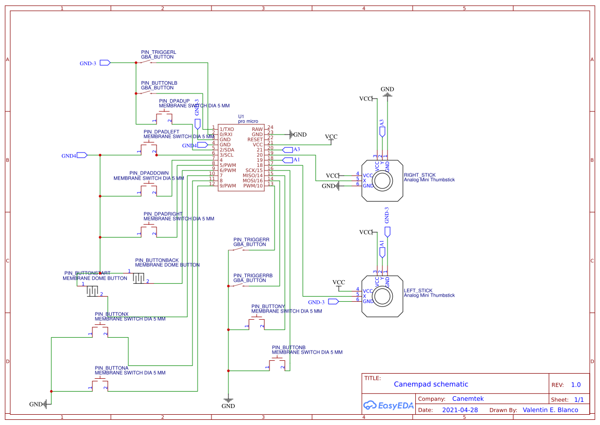Canempad - EasyEDA open source hardware lab