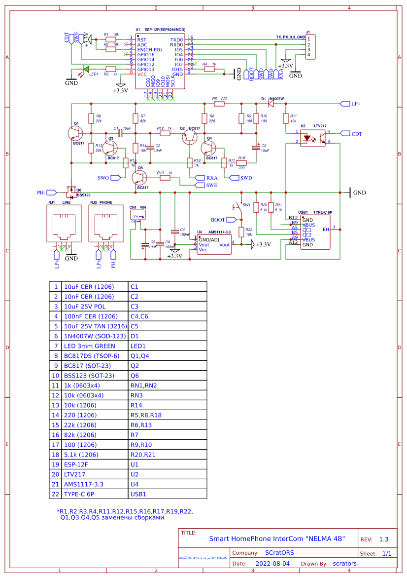 intercom v4B - OSHWLab