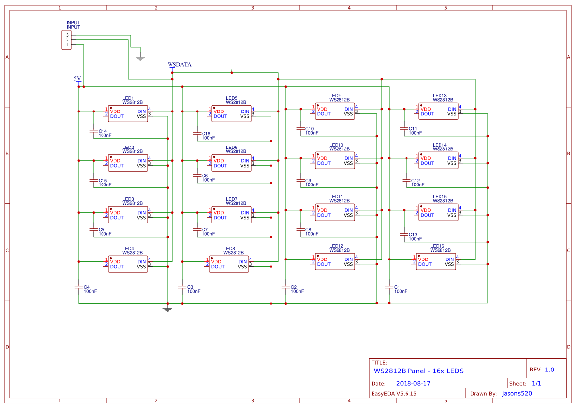 Pix Panel - EasyEDA open source hardware lab