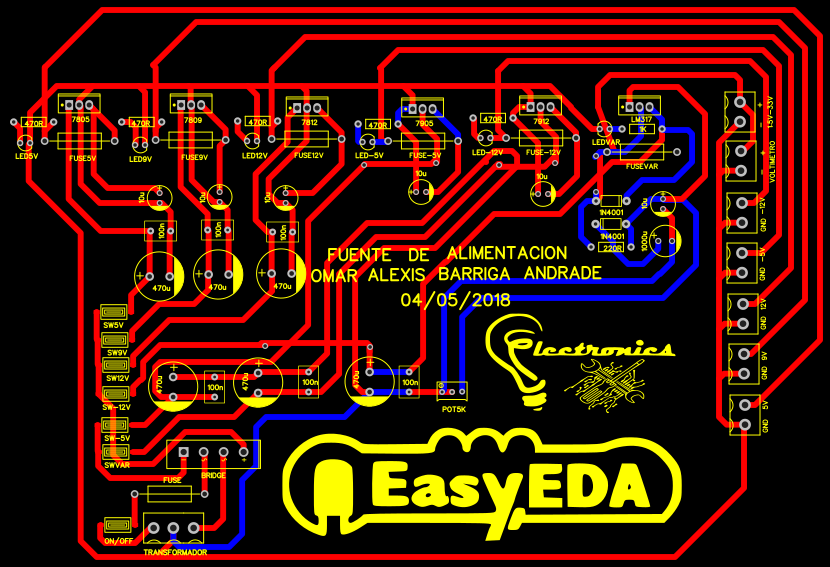 Fuente De Alimentación - EasyEDA open source hardware lab
