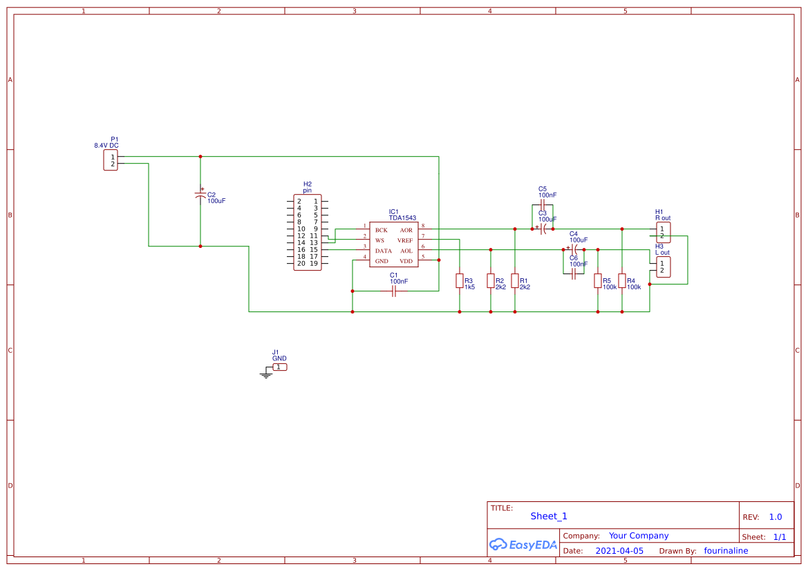 TDA1543_i2s_PPY`s ReClocker - EasyEDA open source hardware lab