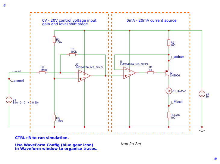 High side 4mA - 20mA current source - OSHWLab