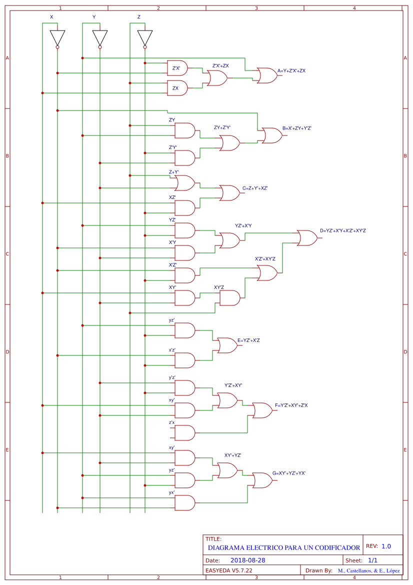 DIAGRAMA ELECTRICO DE UN CODIFICADOR - FINAL - OSHWLab
