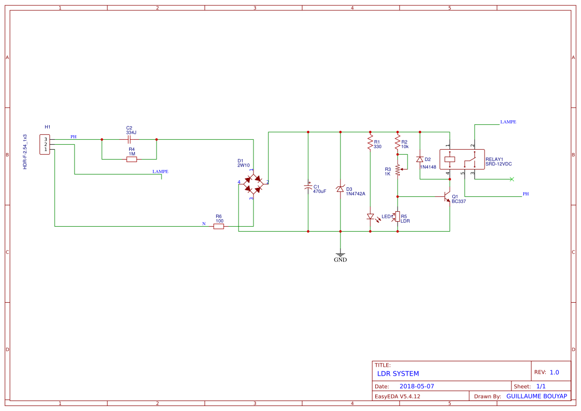 LDR SYSTEM - EasyEDA open source hardware lab
