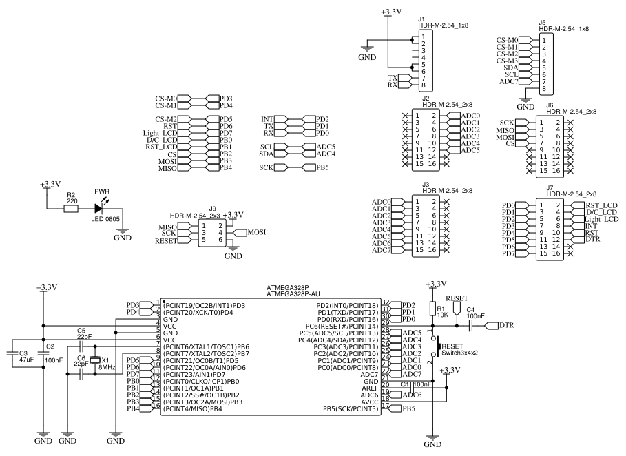 Micron mega328 USB - EasyEDA open source hardware lab