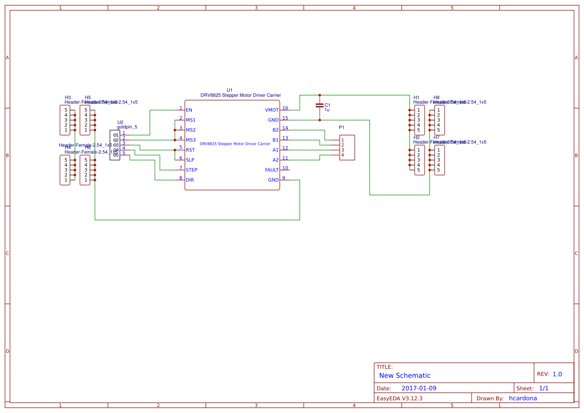 DRV8825 - projekt - Grupa 3 - EasyEDA open source hardware lab