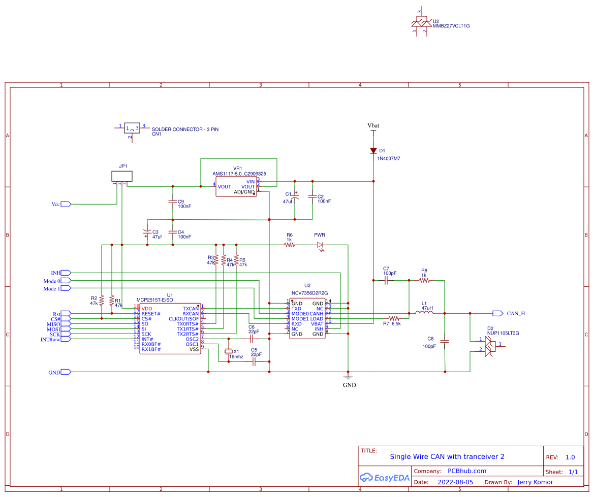 SWCAN 2 - EasyEDA open source hardware lab