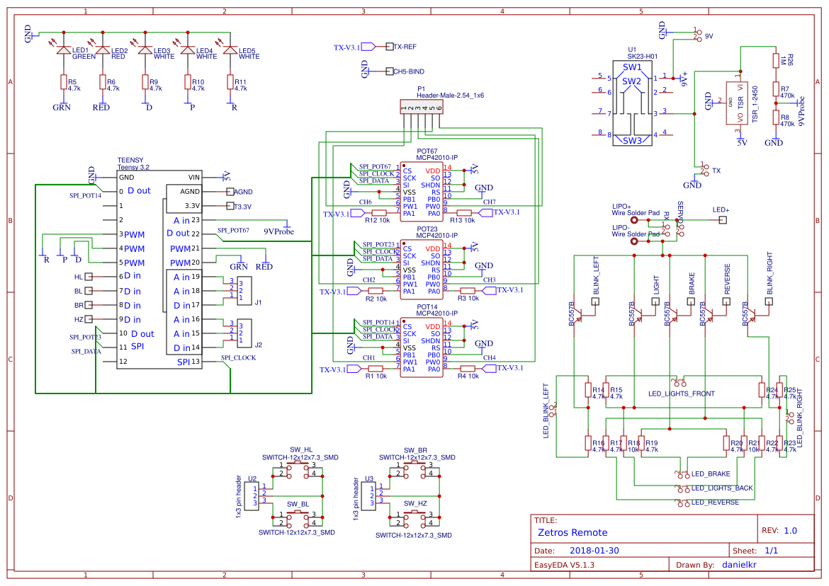 zetros remote - OSHWLab