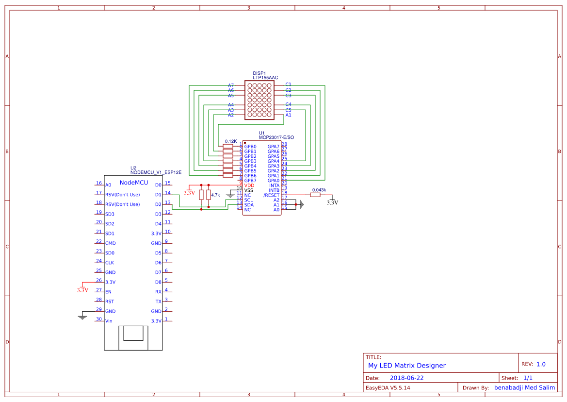 My LED Matrix Designer - OSHWLab