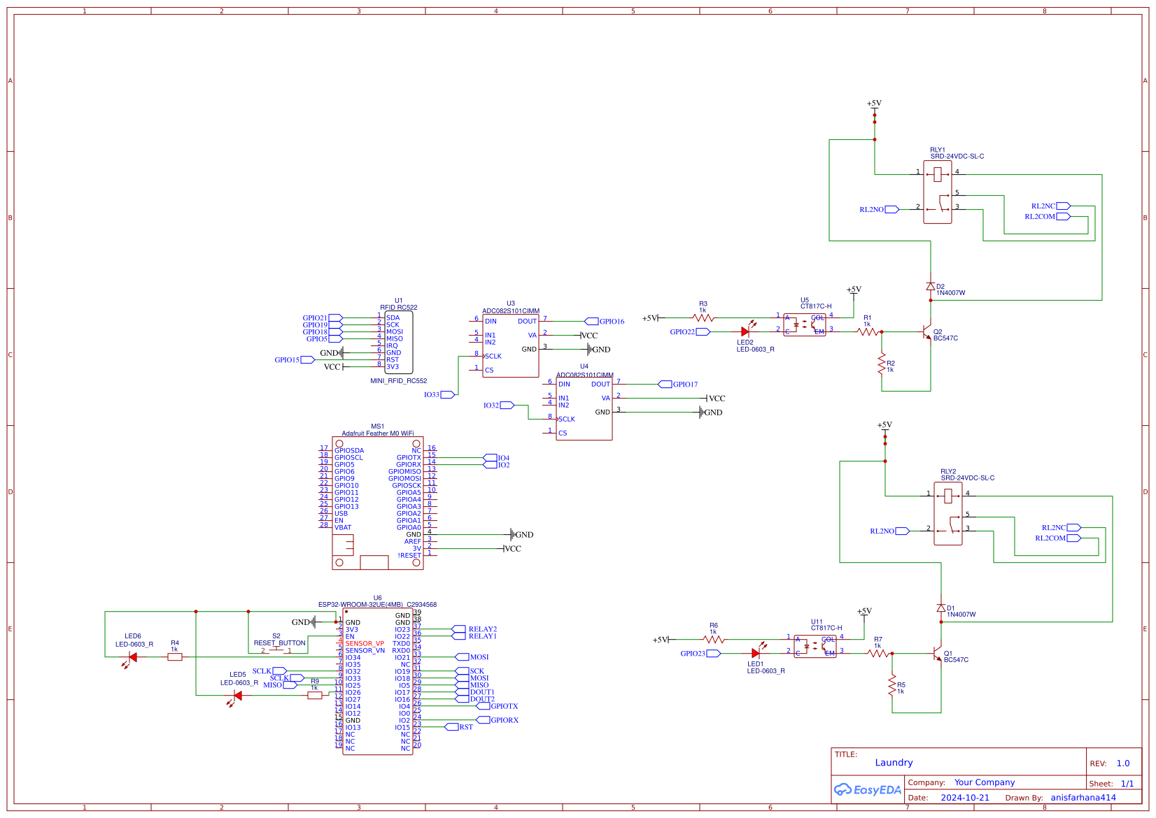 Laundry PCB - OSHWLab