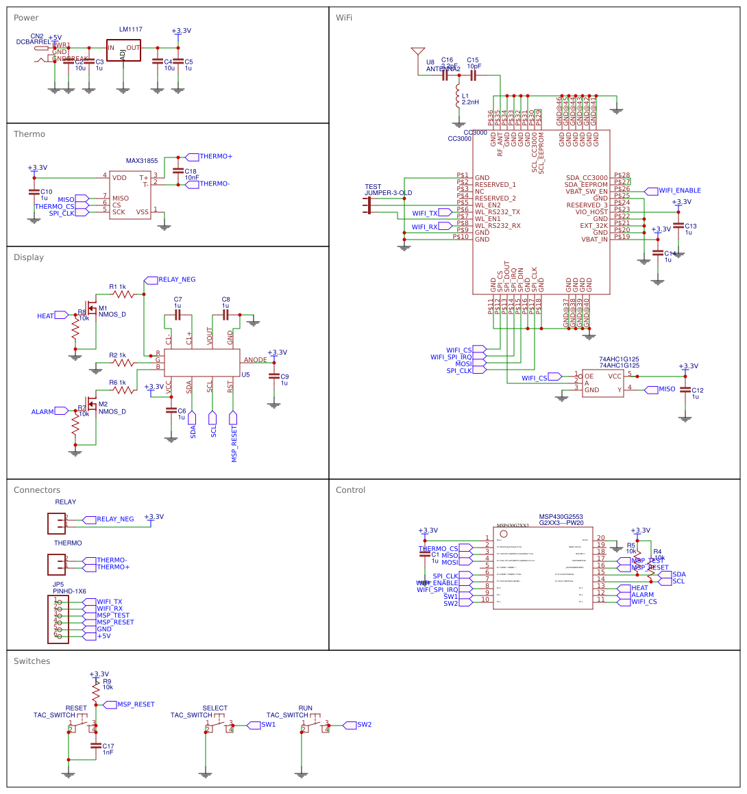MSP430 Reflow Controller Thermo Display Control (Wi-fi) Test CC3000 V1 ...
