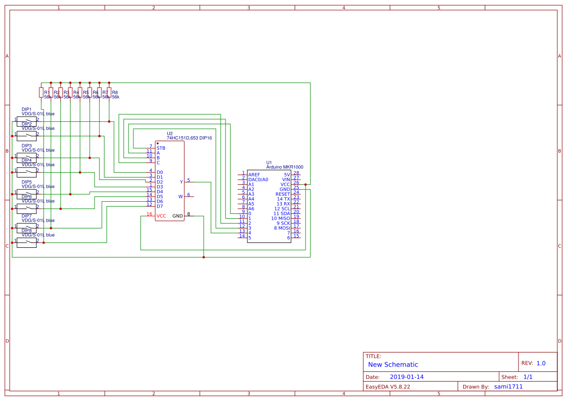 8 to 1 multiplexer INTIM17A6 - Platform for creating and sharing projects - OSHWLab