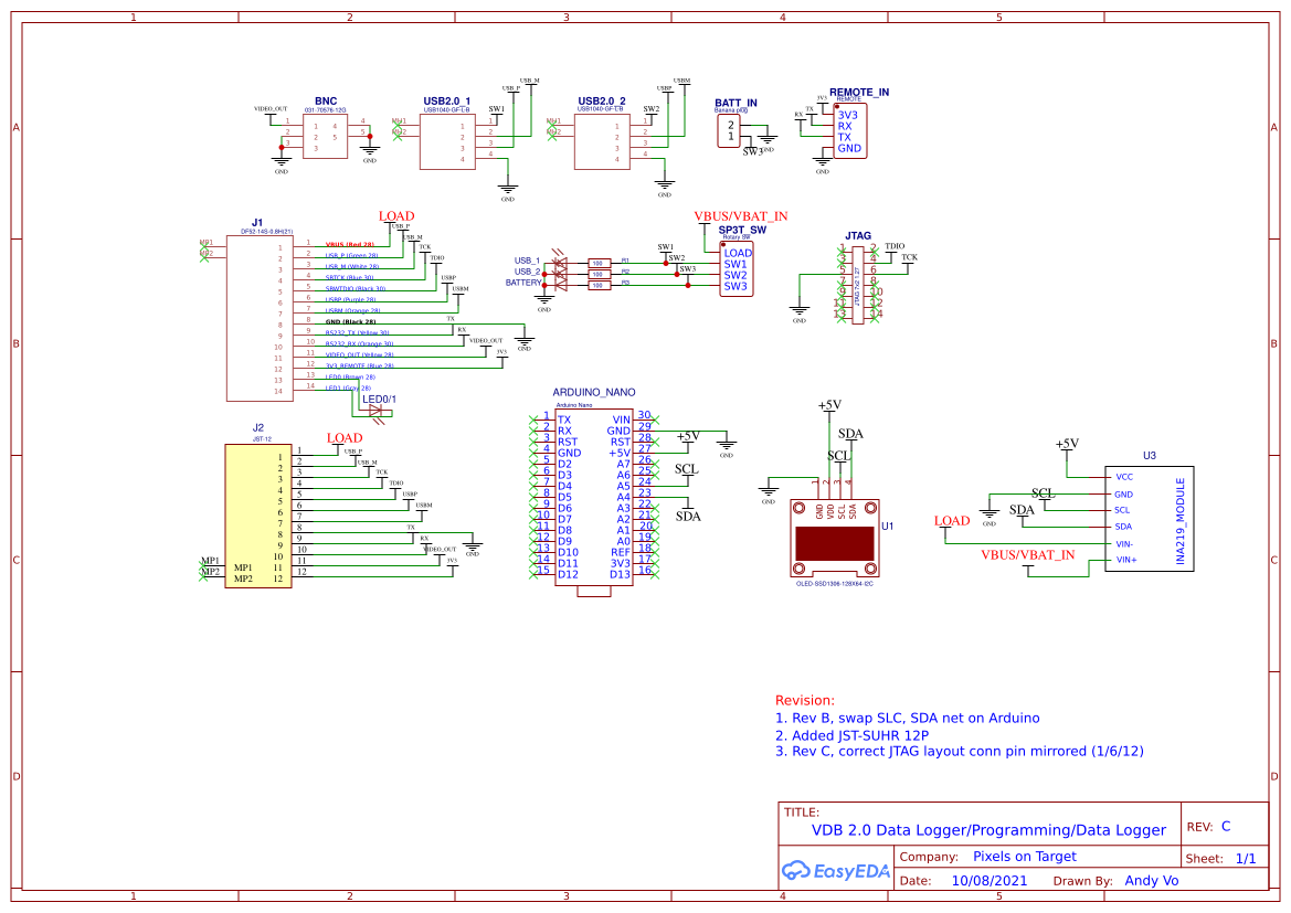 Vdb20 Data Logger Test Pcb Rev D Easyeda Open Source Hardware Lab
