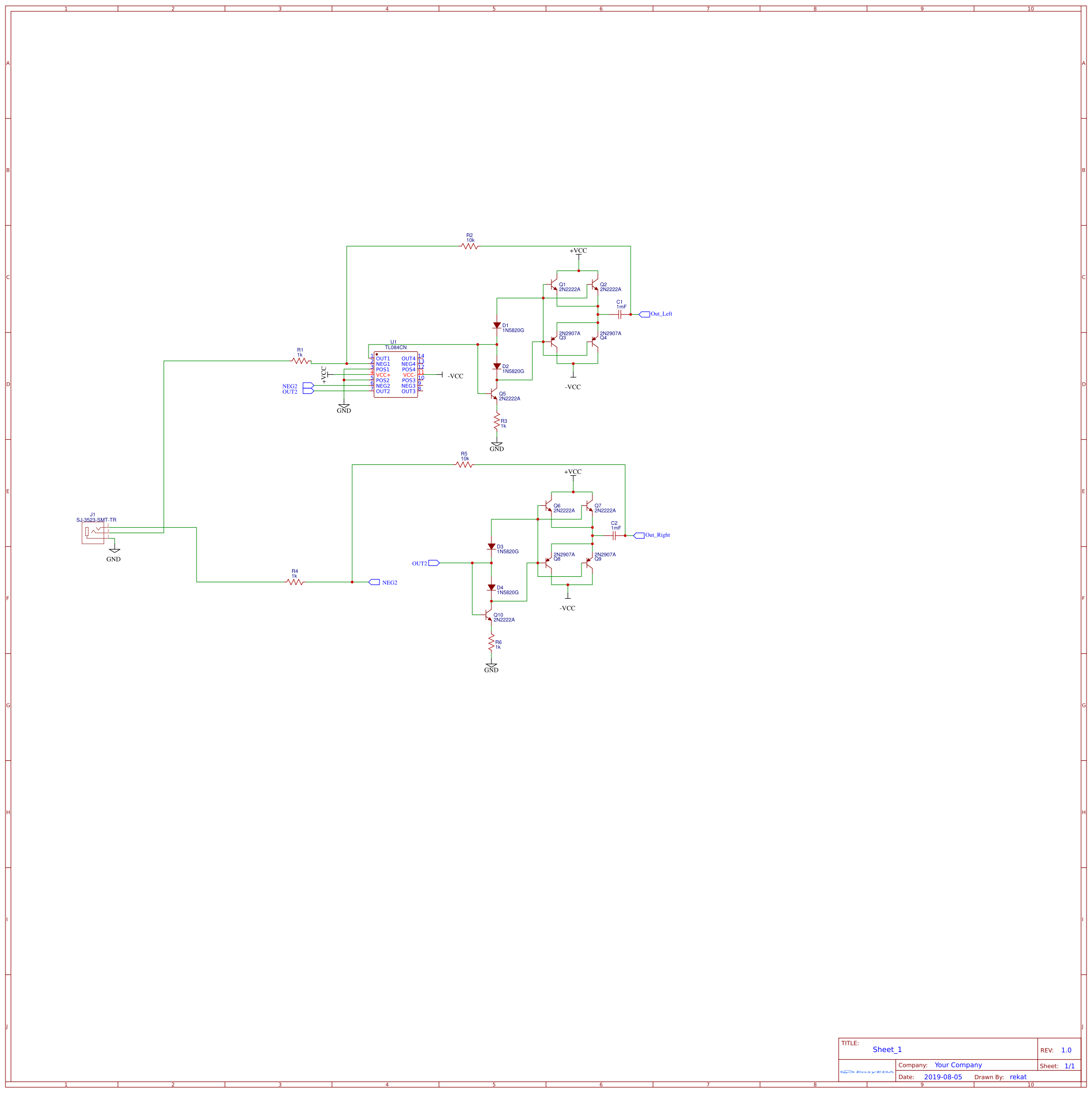 Class AB Amplifier copy - EasyEDA open source hardware lab