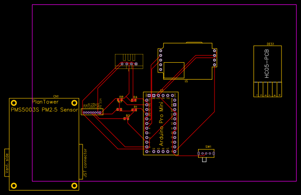 Air quality monitoring system - EasyEDA open source hardware lab